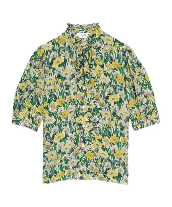 Celine Lavallière Blouse In Paquerette Crépon