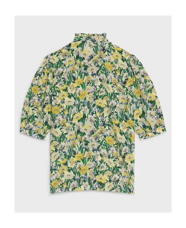 Celine Lavallière Blouse In Paquerette Crépon