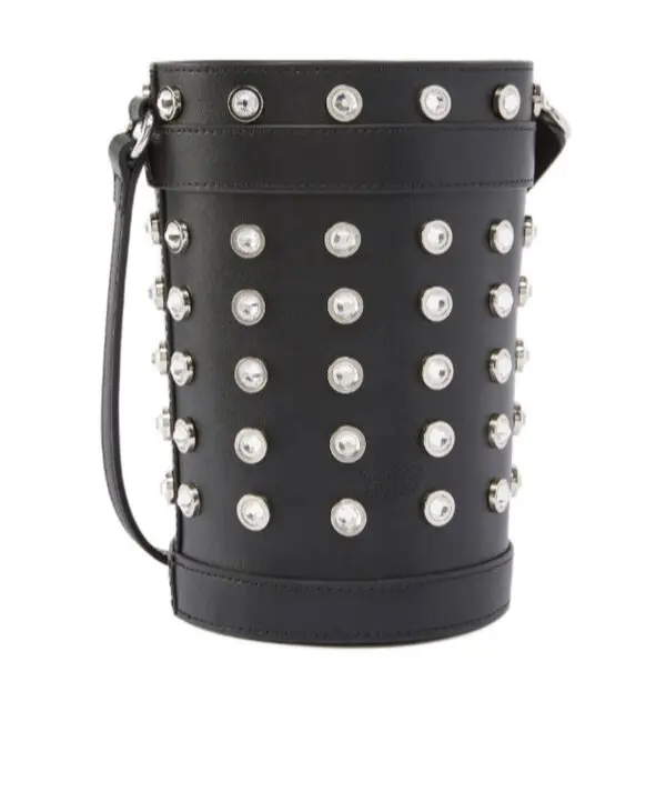 Pinko Mini Bucket Bag With Rhinestones