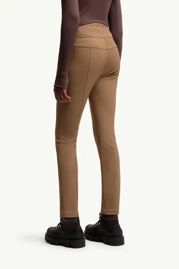 Moncler Mid Rise Technical Twill Ski Trousers - Brown