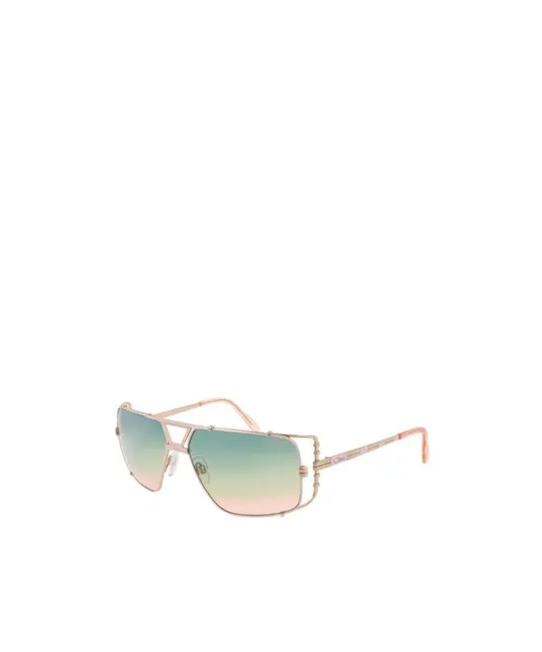 Cazal Aviator Sunglasses With Geometric Accents - Nude