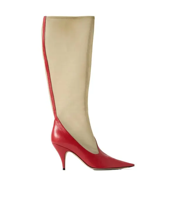 THE ROW Pointed-toe High-top Boots