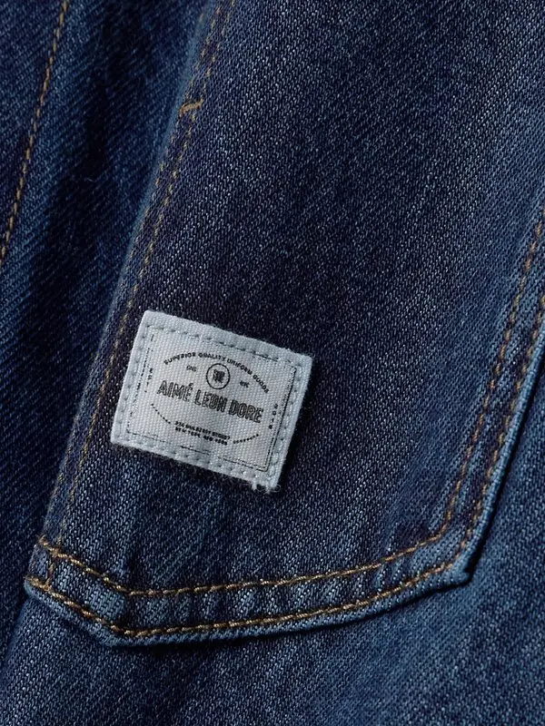Aimé Leon Dore Corduroy-trimmed Denim Jacket