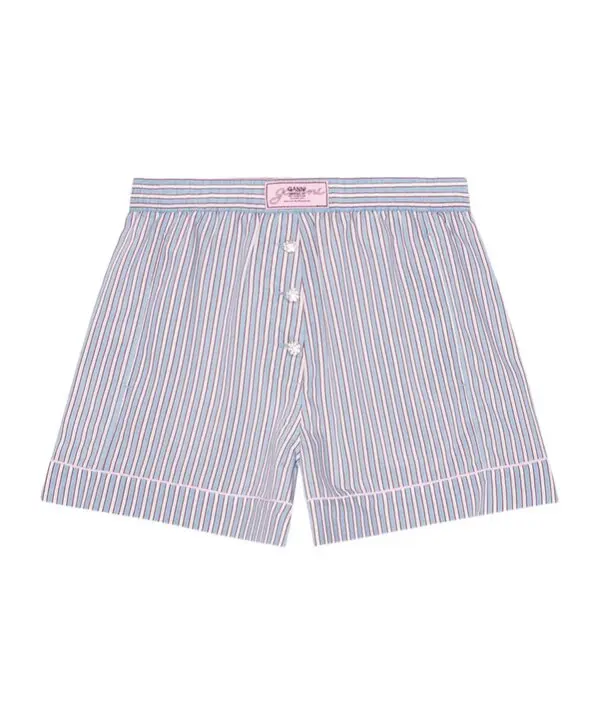 GANNI Striped Pattern Shorts - Multicolor