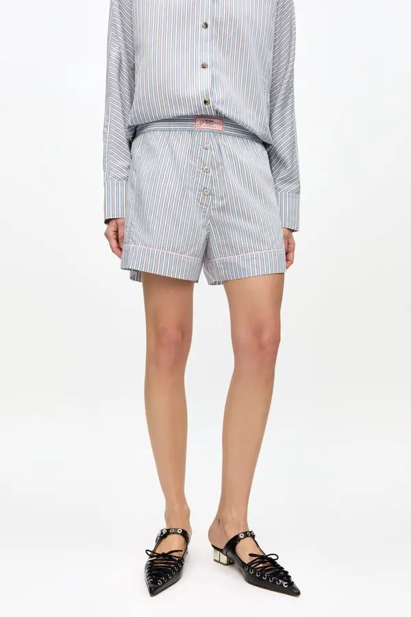 GANNI Striped Boxer Shorts - Multicolor