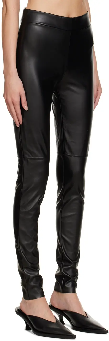 Wolford Faux-leather Slim-cut Leggings