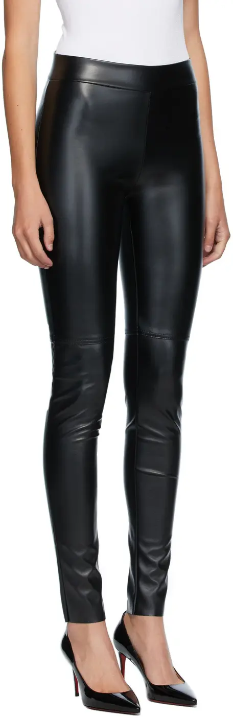Wolford Faux-leather Slim-cut Leggings