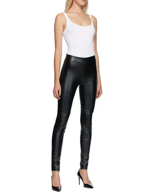 Wolford Faux-leather Slim-cut Leggings