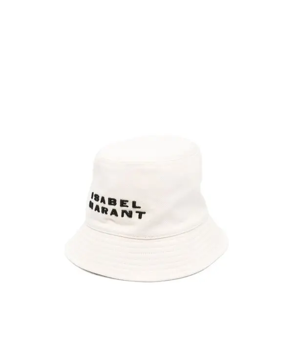 Isabel Marant Étoile Embroidered Logo Bucket Hat - White