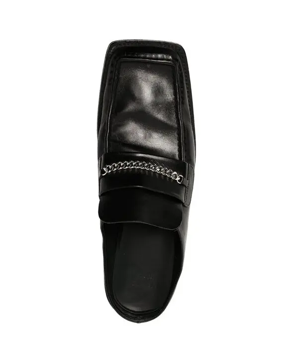 Martine Rose Chain Detail Square Toe Mule