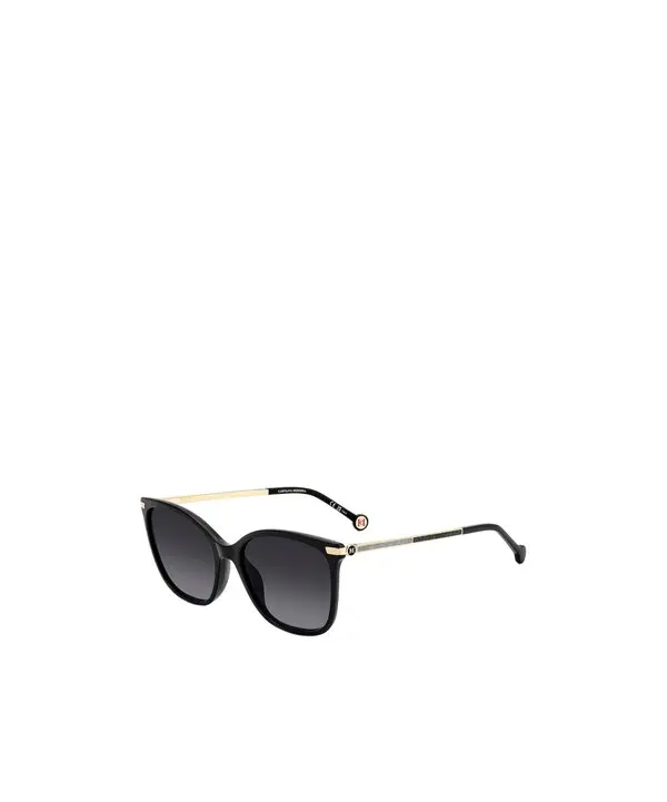 Carolina Herrera Cat Eye Sunglasses With Logo Detail - Black