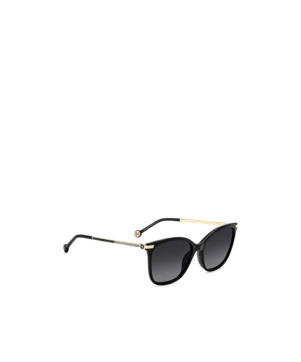 Carolina Herrera Cat Eye Sunglasses With Logo Detail - Black