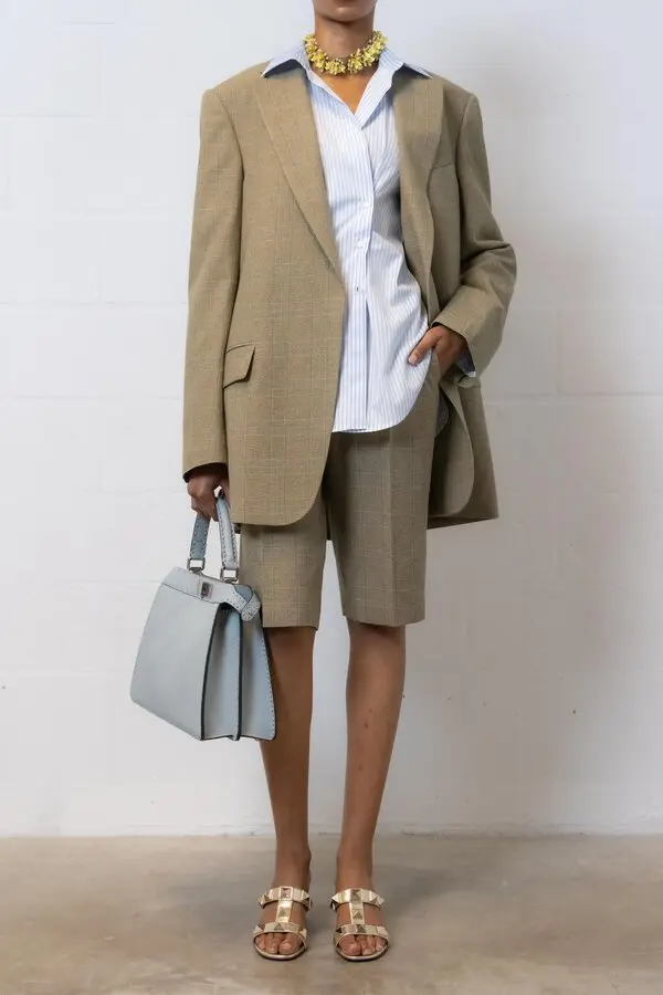 Dries Van Noten Checked Bermuda Shorts