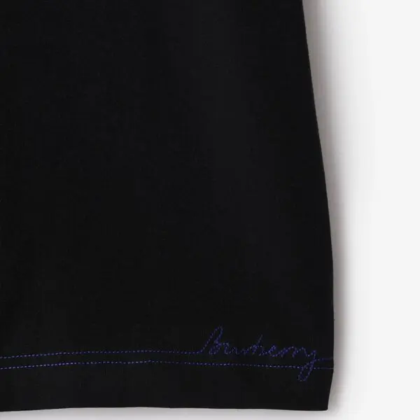 Burberry Logo Embroidered Crewneck T-shirt