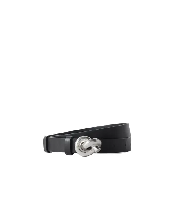 Bottega Veneta Knot Buckle Belt - Black