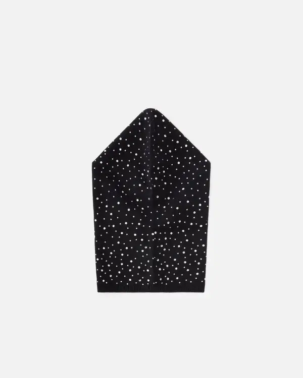 Pinko Crystal-embellished Wool Balaclava