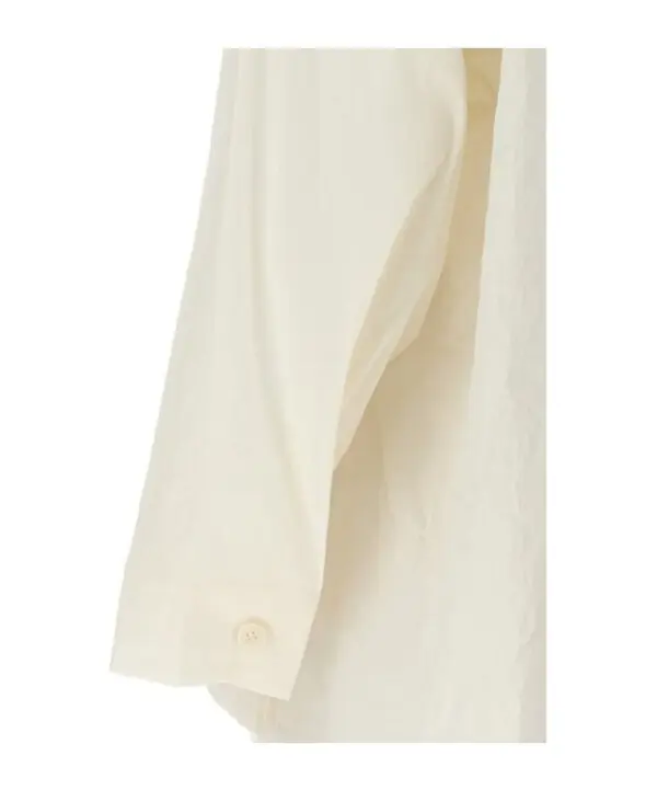 Issey Miyake Crinkled Shirt With Folded Collar