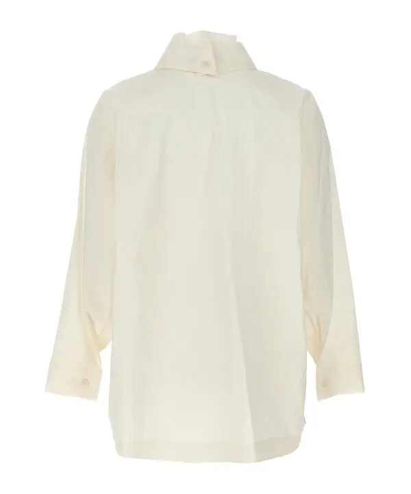 Issey Miyake Crinkled Shirt With Folded Collar