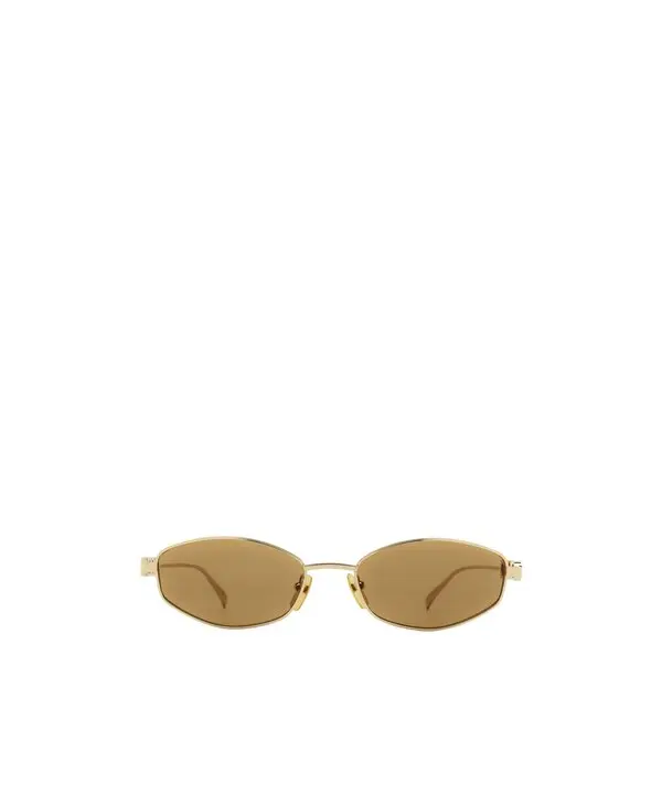 Gucci Oval Frame Sunglasses - Gold