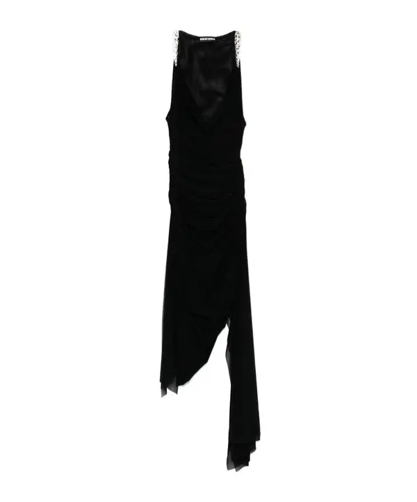 David Koma Asymmetrical Crystal Embellished Dress