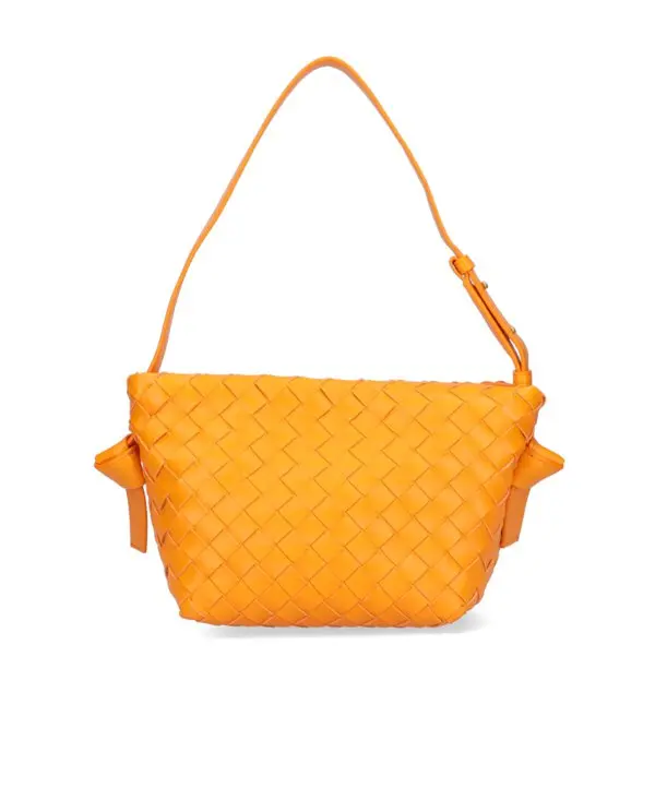 Bottega Veneta Tie Intrecciato Shoulder Bag - Orange