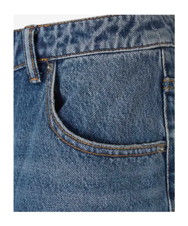 Alexander Wang Asymmetrical Lace-detailed Jeans - Indigo
