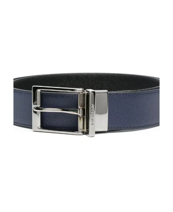 Burberry Engraved Logo Leather Belt