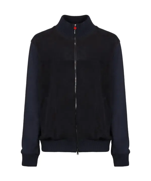 Kiton High Neck Zip-up Cardigan