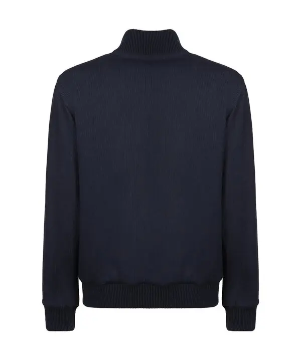 Kiton High Neck Zip-up Cardigan