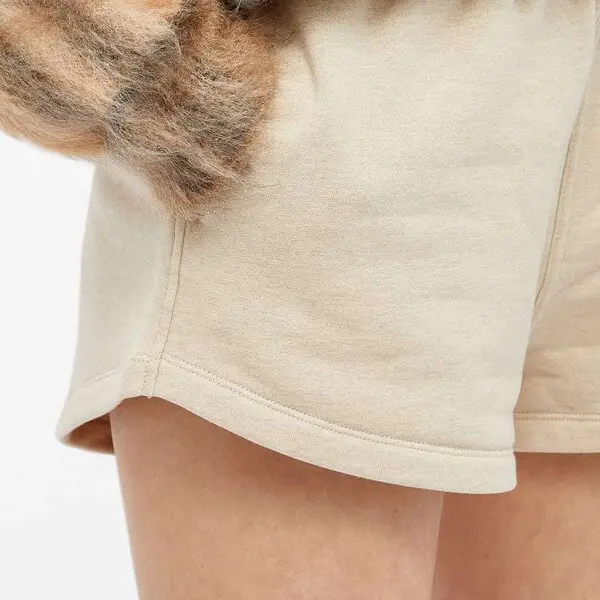 Burberry Embroidered Logo Relaxed Fit Shorts - Nude