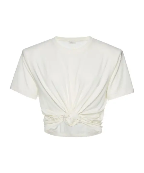 Magda Butrym Knotted T-shirt - Beige