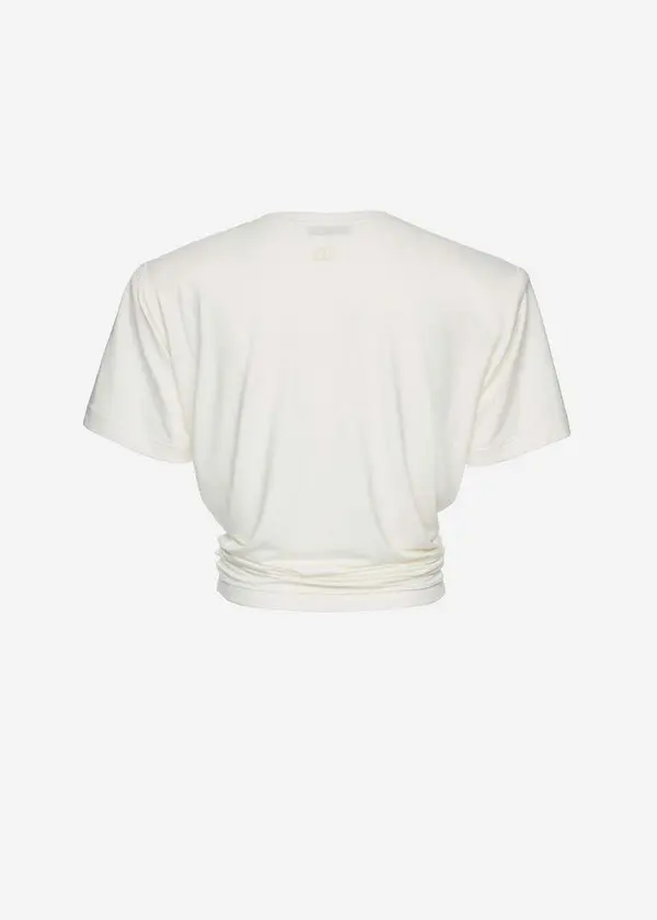 Magda Butrym Knotted T-shirt - Beige