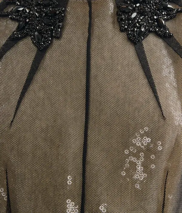 Erdem Layered Embellished Sequined Tulle Midi Dress