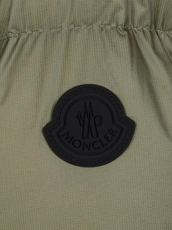 Moncler Hooded Quilted Cotton Jacket - Green
