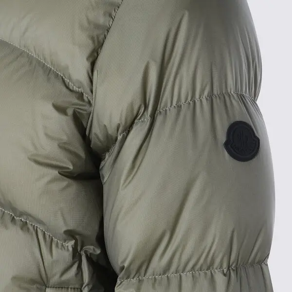 Moncler Hooded Quilted Cotton Jacket - Green