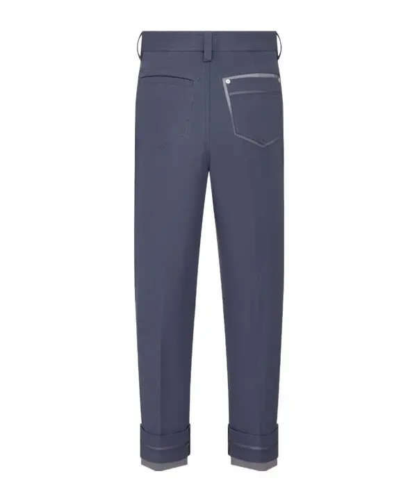 Dior Straight-leg Trousers With Augen Yarn Detail