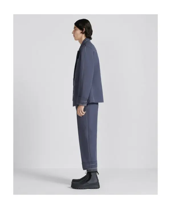 Dior Straight-leg Trousers With Augen Yarn Detail