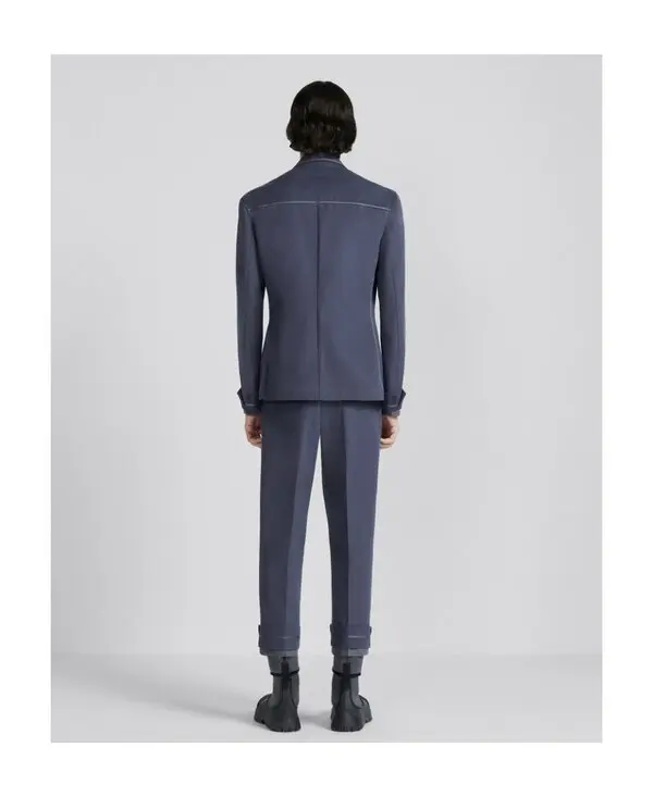 Dior Straight-leg Trousers With Augen Yarn Detail