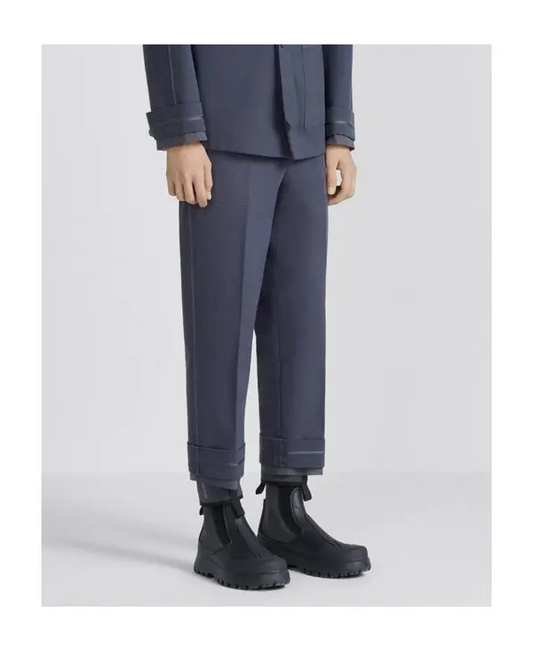 Dior Straight-leg Trousers With Augen Yarn Detail