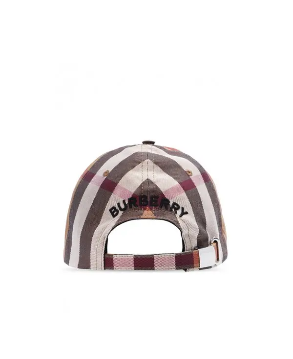 Burberry Checked Pattern Baseball Cap - Multicolor
