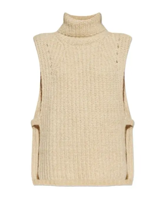 Isabel Marant Étoile High-neck Knitted Vest - Beige