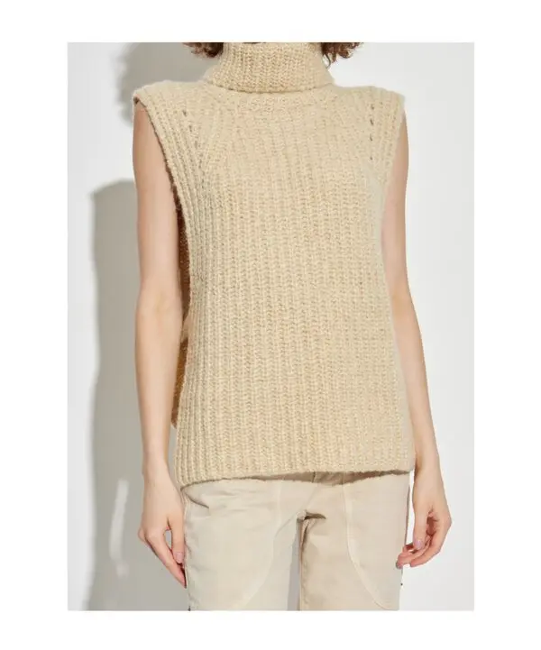 Isabel Marant Étoile High-neck Knitted Vest - Beige