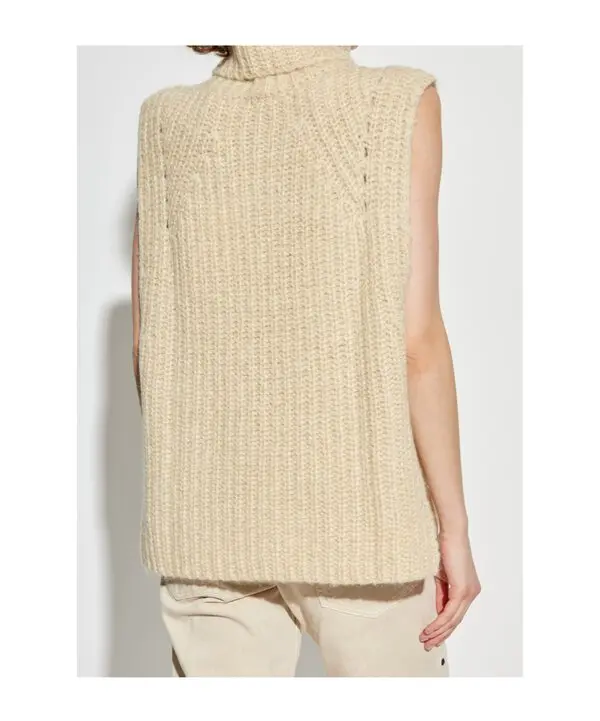 Isabel Marant Étoile High-neck Knitted Vest - Beige