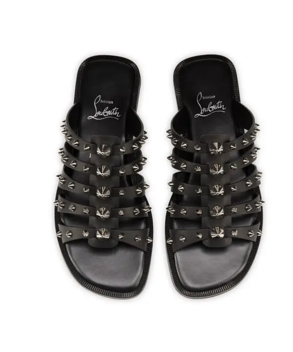 CHRISTIAN LOUBOUTIN Studded Slip-on Sandals