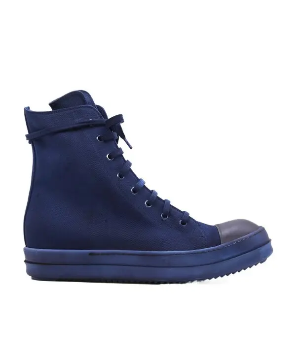 Rick Owens High-top Sneakers With Perforated Detailing