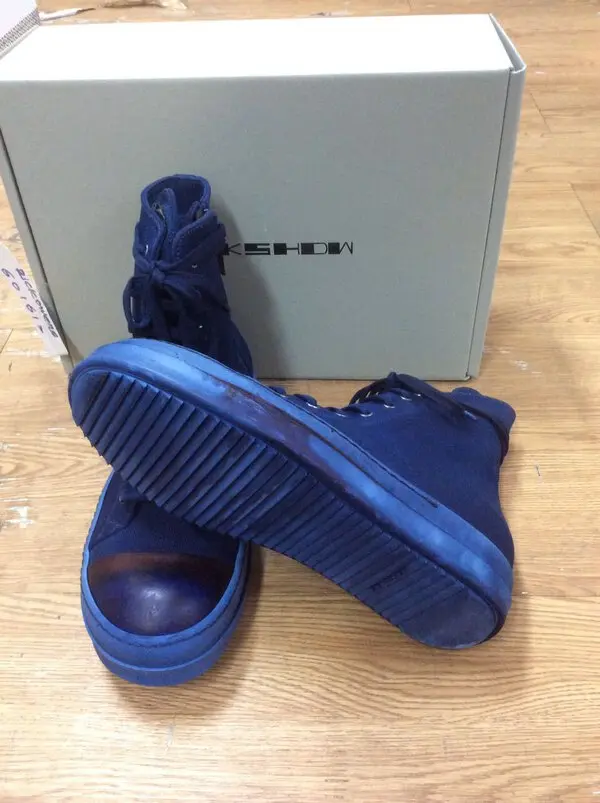 Rick Owens High-top Sneakers With Perforated Detailing