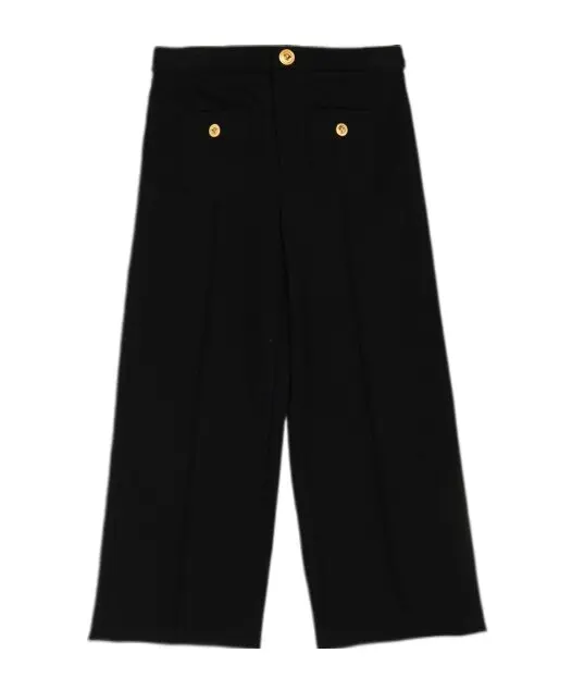 Versace Medusa Button Trousers - Black