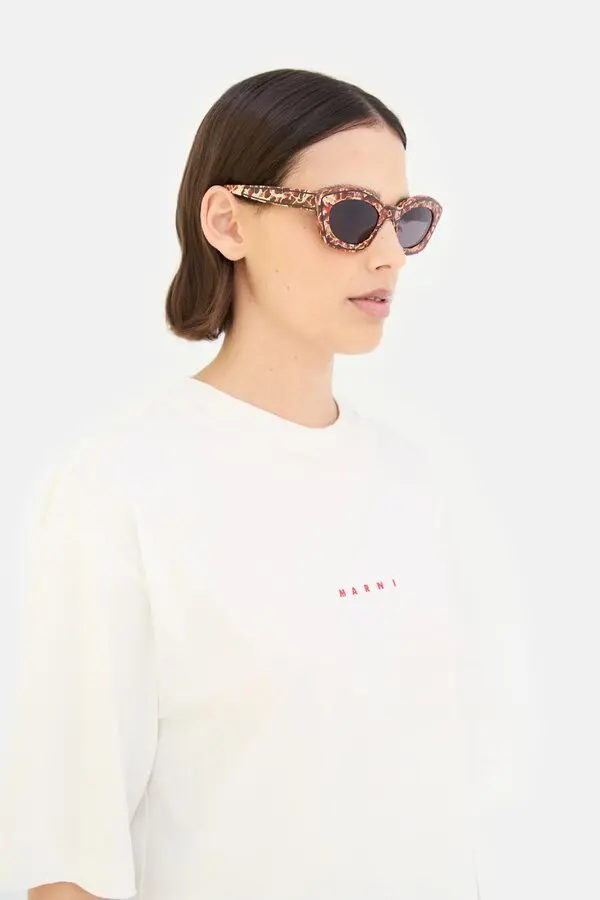 Marni Geometric Pattern Sunglasses