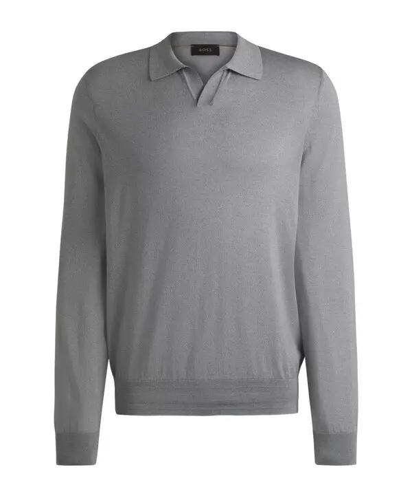 Hugo Boss Long-sleeved Knitwear With Collar