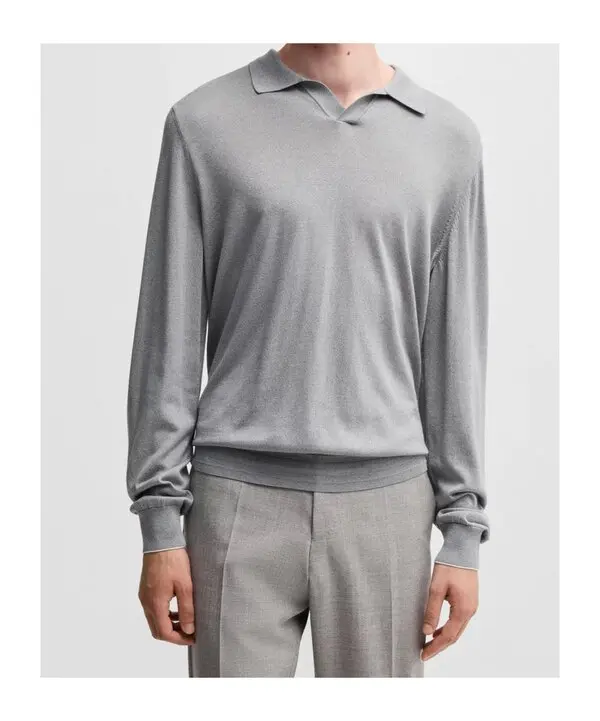 Hugo Boss Long-sleeved Knitwear With Collar